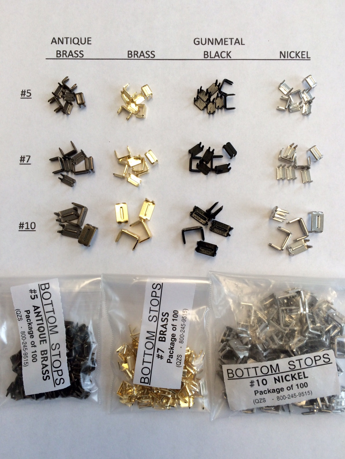 (2-E) YKK® Bottom Stops | Quality Zipper Supply, Inc. – Qualityzippersupply