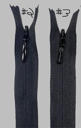 (1-K) YKK® Invisible Coil Dress Zippers (#2 & #3) – Qualityzippersupply